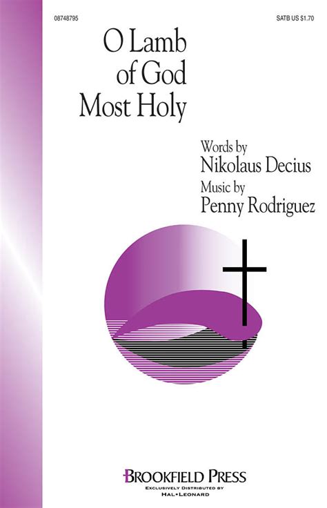 O Lamb Of God Most Holy Musical Resources