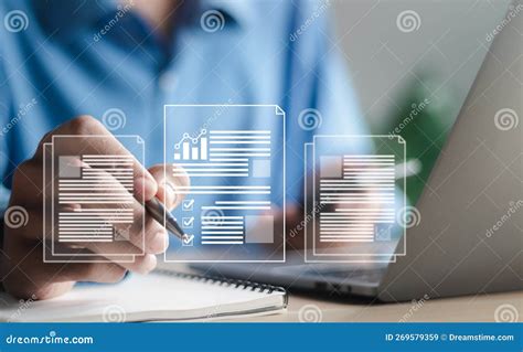 Analyzing Sales Data Graph Growth On Strategy Stock Image Image Of Businessman Database