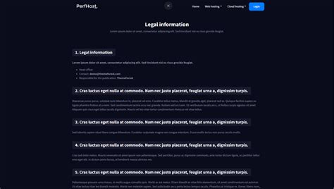 Perfhost Hosting Template Html Builtbybit Mc Market
