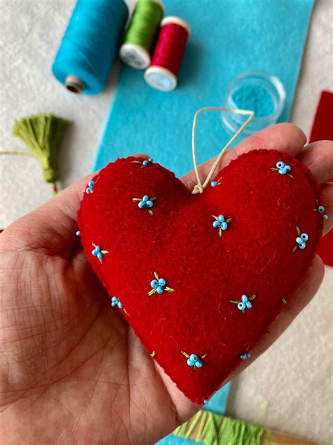 Red Heart Ornament Housewarming T Valentine Heart Etsy