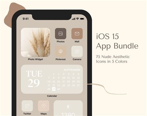 Ios App Icons Minimalist Icons Nude Tones Aesthetic Etsy