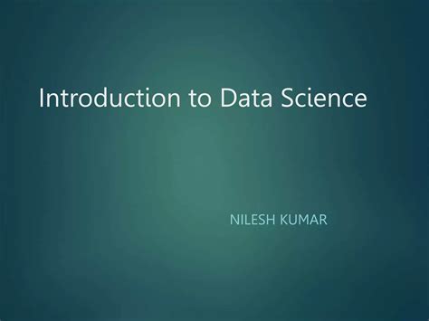 Introduction To Data Science 5 13pptx