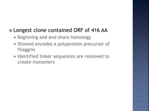 Ppt Characterisation Of Filaggrin Gene And Results Of Mutation