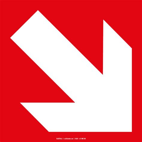 607 Arrow 45° Afs Collinder® Labelling System