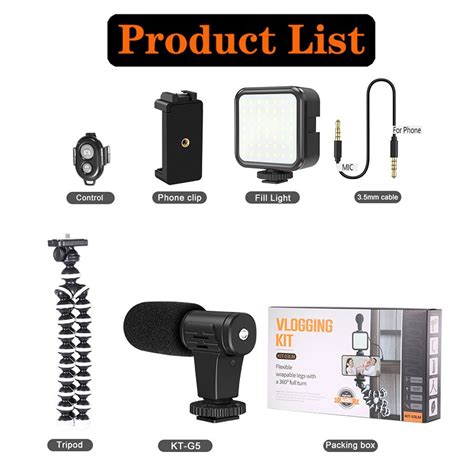 Kit 03lm Dslr Slr Phone Vlog Tripod Vlogging Kits Vicedeal
