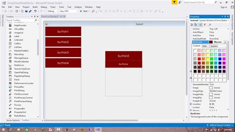 Visual C Tutorial Windows Forms Application Getting