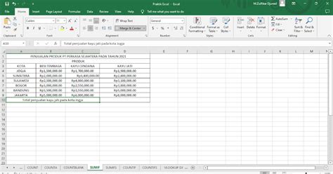 Mengenal Apa Itu Sumif Dan Sumifs Dalam Microsoft Excel ~ Rumus Rumus Dasar Excel