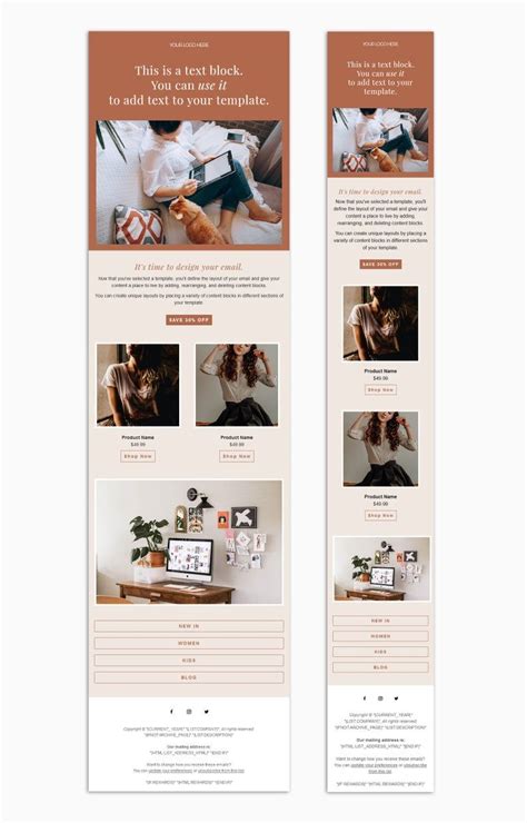 Buy 5 Mailchimp Email Templates Mailchimp Newsletter Template Email