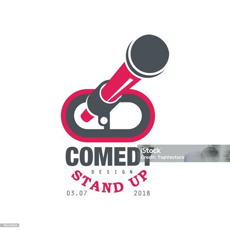 코메디 일어 흰색 배경에 날짜 벡터 일러스트 레이 션과 쇼 엠 블 럼 공연에 대한 스톡 벡터 아트 및 기타 이미지 공연