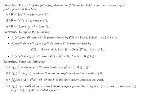 solved exercise for each of the following determine if the