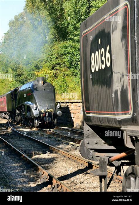 Class A4 Pacific Sir Nigel Gresley Arriving At Goathland Station As The Br Standard Tank No