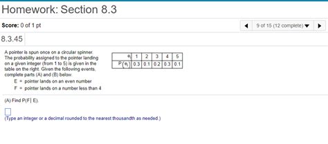 Solved Homework Section 8 3 Score 0 Of 1 Pt 8 3 45 9 Of 15