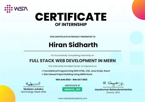 Hiran Sidharth On Linkedin Fullstackdeveloper Mernstack Webdevelopment Internship