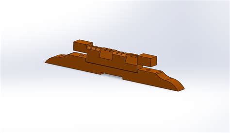Stl File Mandolin Bridge・3d Printable Design To Download・cults
