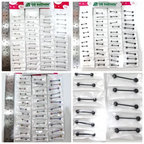 Jual Piercing Barbel 12pcs Barbel Tulang Barbel Lidah Txg Grosir