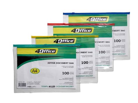 Папка на Блискавці A4 Pvc Прозорий 4 207 ТМ 4office — в Категории Файлы и Папки на Bigl Ua