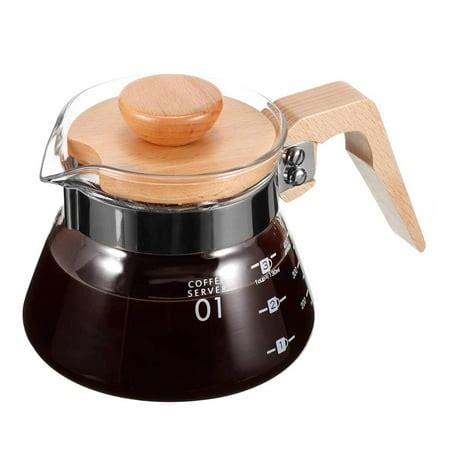 400ml Coffee Server Heat Proof Glass Coffee Pot Durable Glass Tea