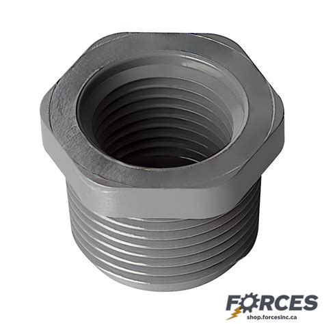 2 X 1 12 Reducer Bushing Mpt X Fpt Sch 80 Pvc Grey 839251