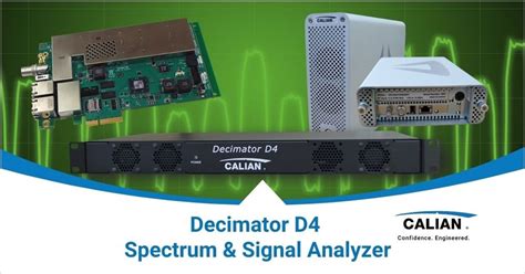 Decimator D4 Spectrum And Signal Analyzer Documents Calian Advanced Technologies Library