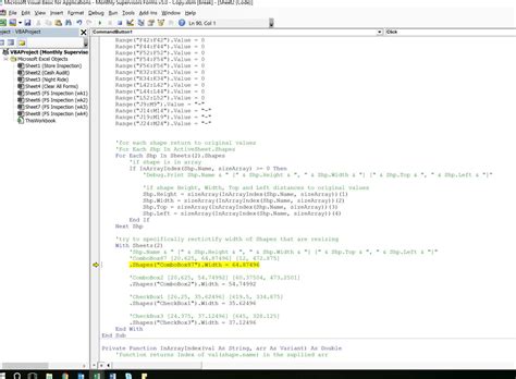 Excel Clearing Ink Via Vba Commandbutton With Group Controls Stack
