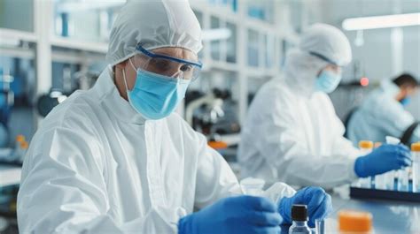 Technicians Performing Quality Control On Semiconductor Devices
