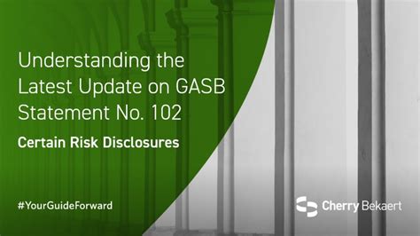 Gasb Statement No 102 Guidance Certain Risk Disclosures Cherry Bekaert