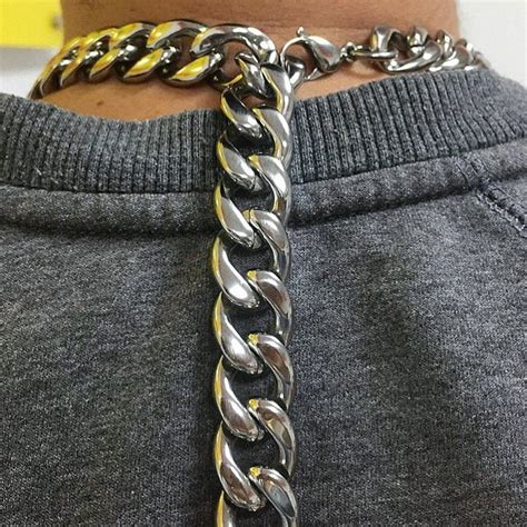 Xxxtentacion Anchor Chain 27 15mm Cuban Link Stainless Etsy