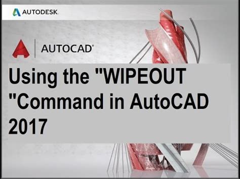 Using The WIPEOUT Command In AutoCAD 2017 YouTube