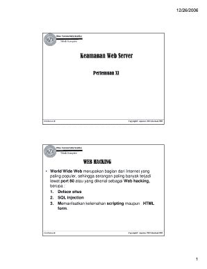 Fillable Online Microsoft PowerPoint Pertemuan Keamanan Web Server Compatibility Mode Fax