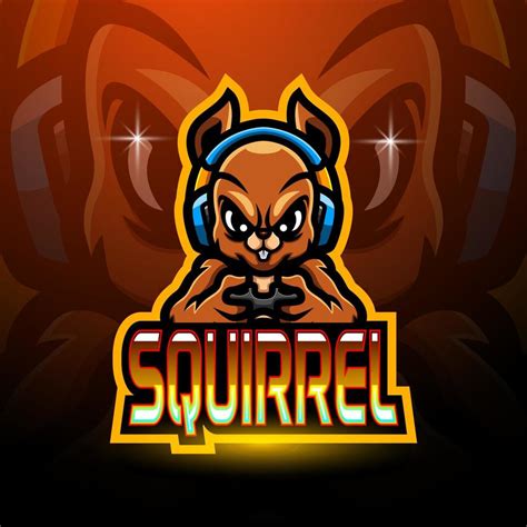 Squirrel Esport Logo Mascot Design 9922749 Vector Art At Vecteezy