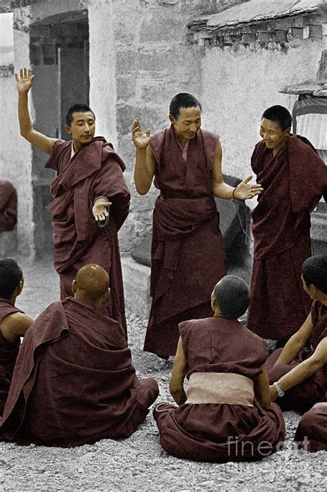 Tibetan Monks Debating Sera Monastery Lhasa Photograph By Craig