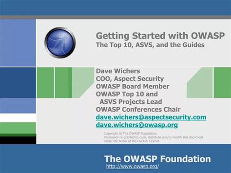 PPT The OWASP Documentation Projects PowerPoint Presentation Free Download ID 5171943