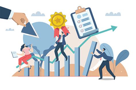 효과적인 팀워크 경력 성장 이익 또는 개선 접근 방식 경력 개발 개념 팀워크의 상징 사업가가 함께 협력하여 화살표 그래프를 위로 밀어 올립니다 벡터 디자인 그림입니다 개발에