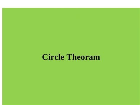 Ppt Circle Theoram Diameter Circumference Radius Chord Major Segment Ppt Circle Theoram Diameter Circumference Radius Chord Major Segment