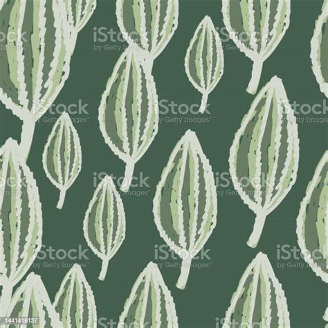 자유로운 열대 야자 잎 매끄러운 패턴 손으로 그린 이국적인 식물 질감 스케치 정글 잎 원활한 벽지 0명에 대한 스톡 벡터 아트 및 기타 이미지 Istock