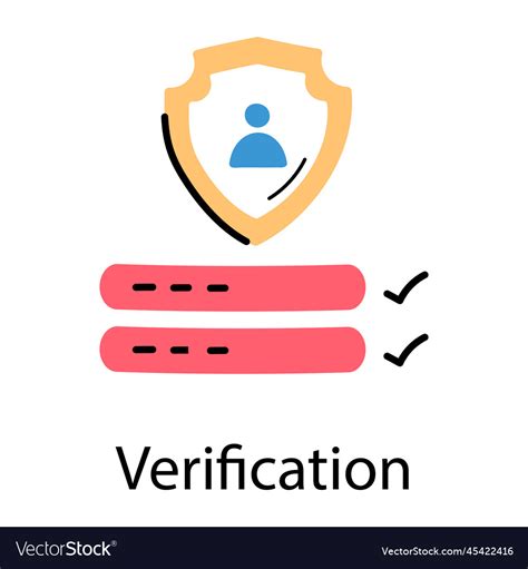 Verification Royalty Free Vector Image Vectorstock