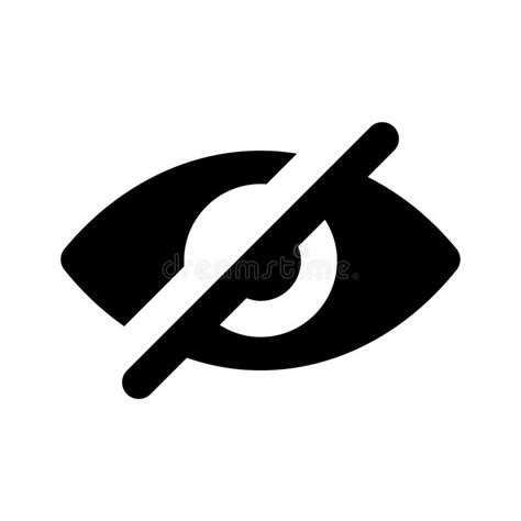 Hide Icon Design User Interface Vector Stock Vector Illustration Of Hidden Button 320546693