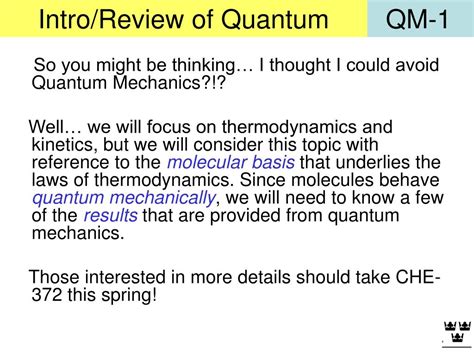 PPT Intro Review Of Quantum PowerPoint Presentation Free Download ID