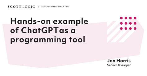 Hands On Example Of Chatgpt As A Programming Tool