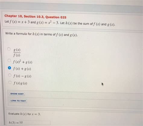 solved chapter 10 section 10 3 question 025 letf x x
