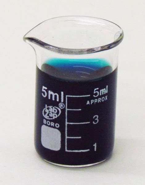 6179 3 001lz Beaker Lab Zap Borosilicate Glass 5 Ml