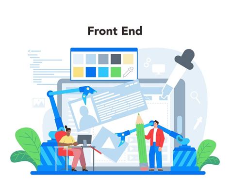 Free Vector Frontend Development Concept Website Interface Design Improvement Web Page