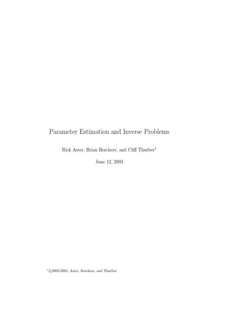 Geophysical Inverse Methods Guide Pdf Inverse Problem Operator Mathematics