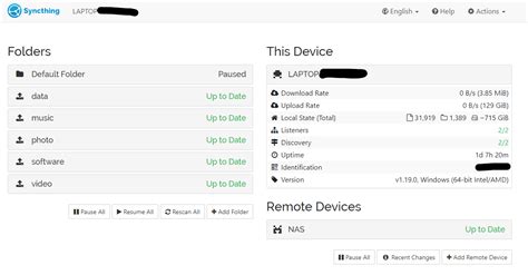 Sync Stuck At 99 On Receiver Support Syncthing Community Forum