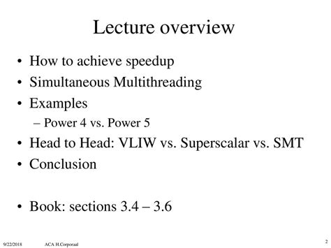 Advanced Computer Architecture 5md00 5z033 Smt Simultaneously Multi Threading Henk Corporaal