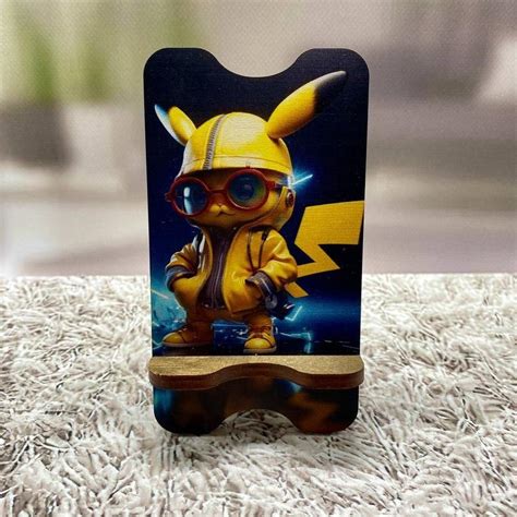 Деревяна підставка для телефону пікачу — ціна 190 грн у каталозі Підставки і тумби для взуття