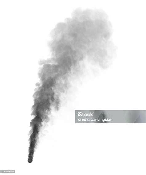 흰색 배경에 고립 된 선견지명 무거운 연기의 3d 그림 거친에 대한 스톡 사진 및 기타 이미지 거친 꺼져 가는 불 대형 Istock