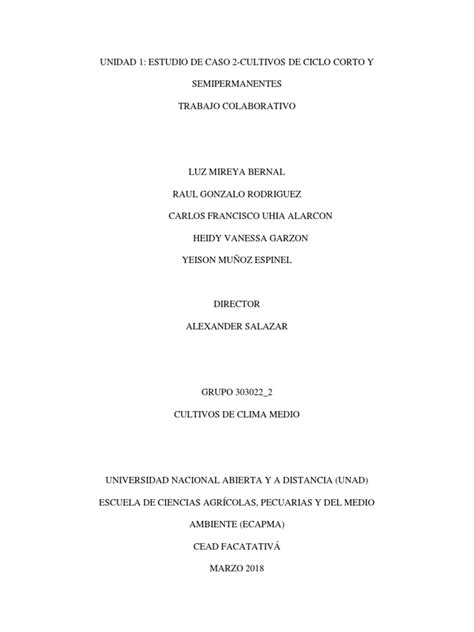 Estudio De Cultivos De Ciclo Corto Y Semipermanentes 2 Pdf