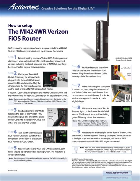 MI WR Verizon FiOS Router Setup Guide