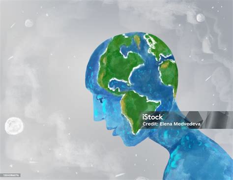 사람의 형태로 행성 지구의 그림 생태학 글로벌 이슈 세계성 펜시브 플래닛 실루엣 기후 묘사에 대한 스톡 벡터 아트 및 기타 이미지 기후 묘사 개념 건강한 생활방식